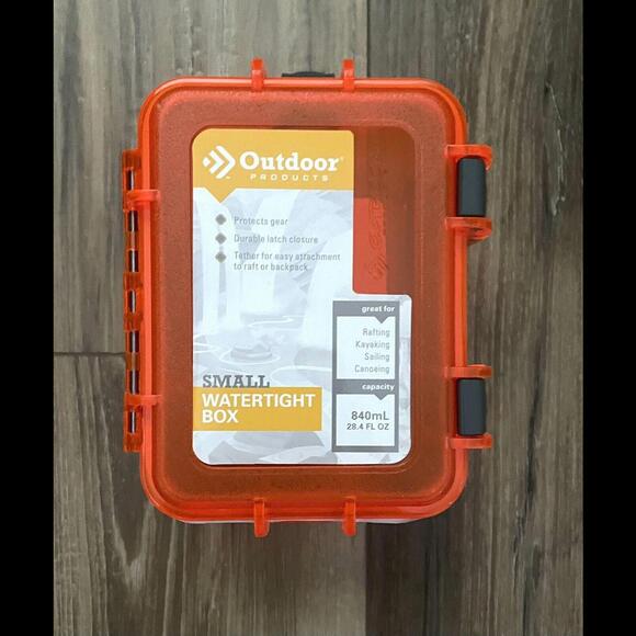 Games | Outdoor Products Watertight Box Large Shocking Orange Brand New ...